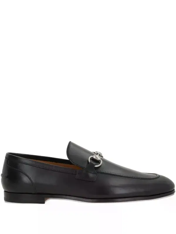 Gucci Jordaan Leather Loafers - Black