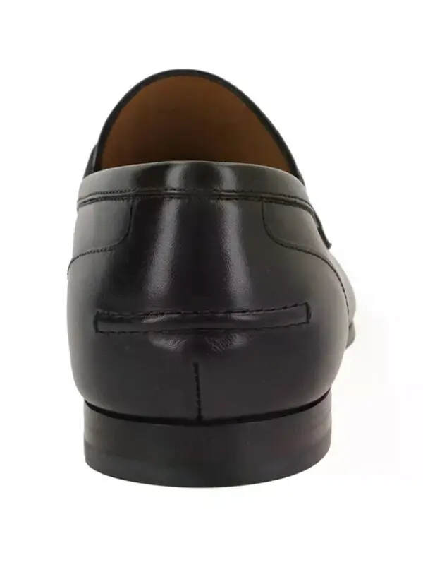 Gucci Jordaan Leather Loafers - Black