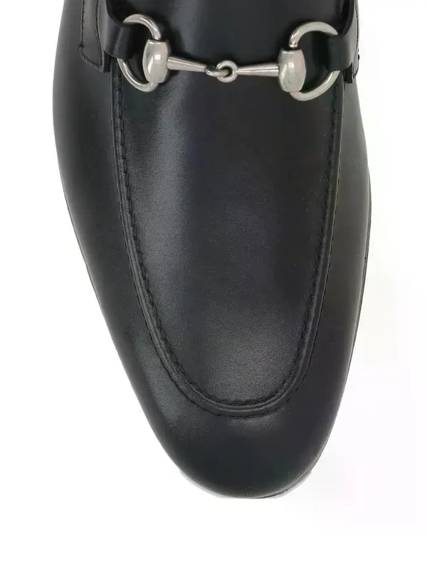 Gucci Jordaan Leather Loafers - Black