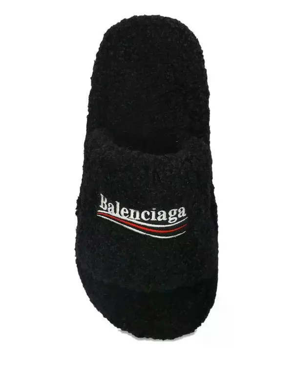 Balenciaga Logo-embroidered Platform Sandals