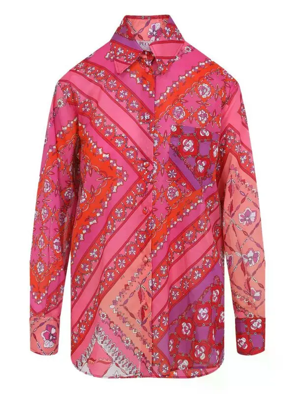 Emilio Pucci Festa-print Cotton Shirt