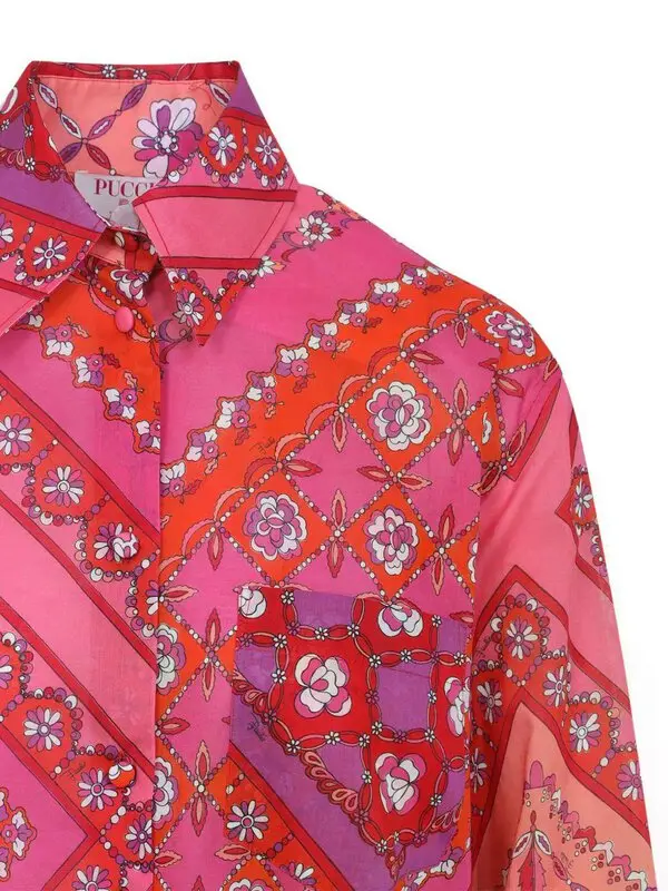 Emilio Pucci Festa-print Cotton Shirt