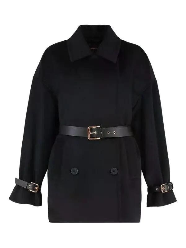 Max Mara Double-breasted Belted Jacket