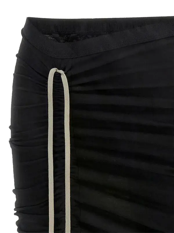 Rick Owens Edfu Elastic-waistband Maxi Skirt - Black