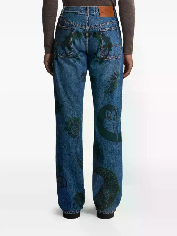 Etro Paisley Print Jeans