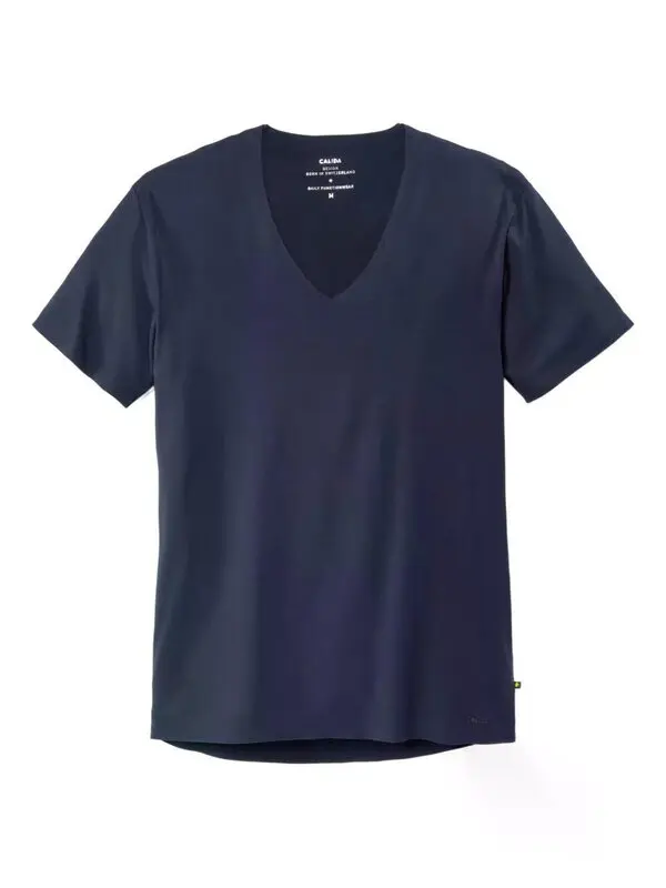 CALIDA V-neck Short-sleeve T-shirt - Blue