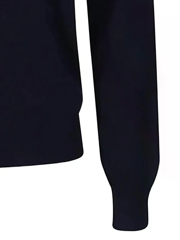 Malo Turtleneck Ribbed Sweater - Blue