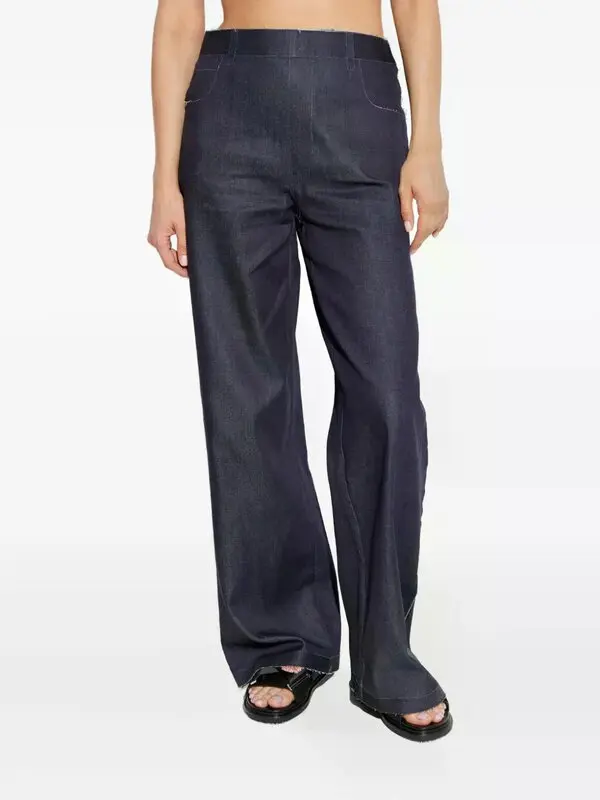 Marni Wide Leg Cotton Trousers