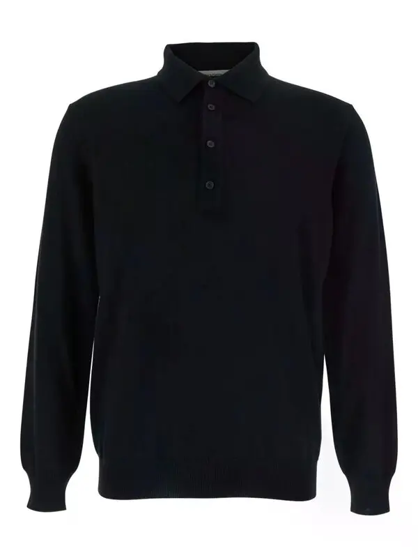 KANGRA Four-button Polo Neck Sweater