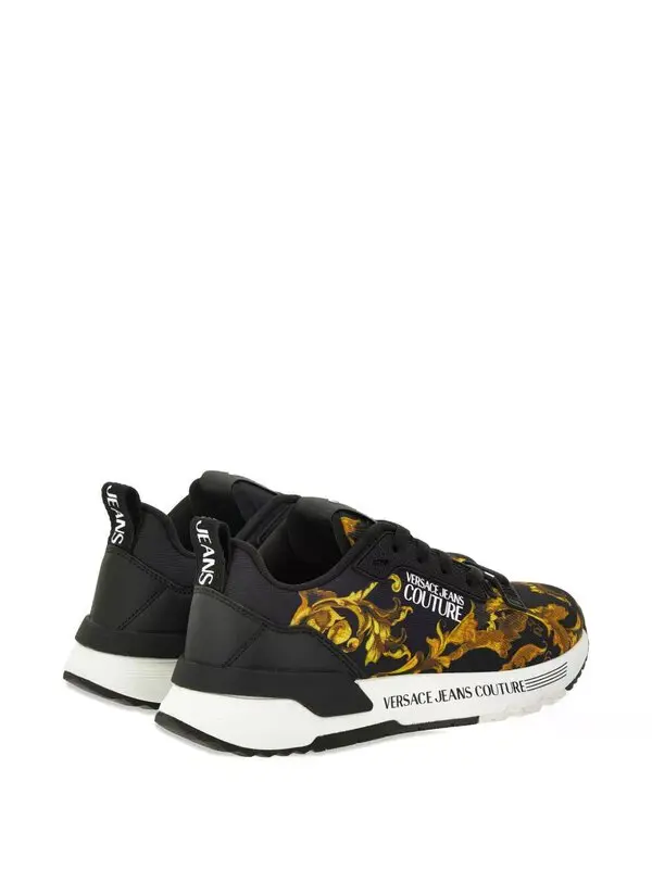 Versace Dynamic Baroque-print Sneakers - Black