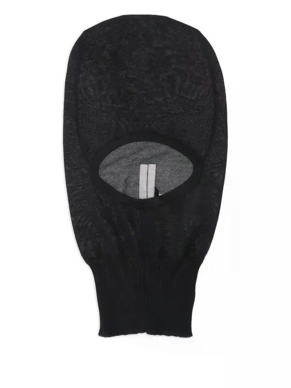 Rick Owens Cashmere Skull Balaclava - Black
