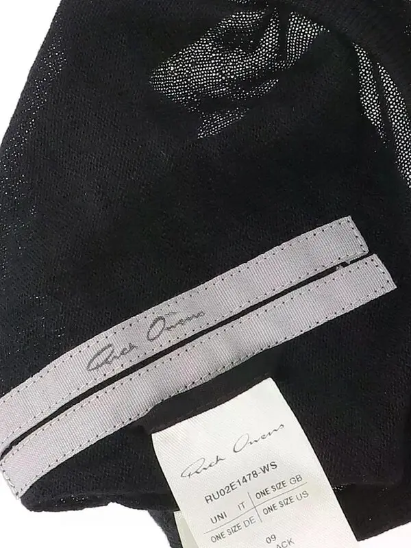 Rick Owens Cashmere Skull Balaclava - Black