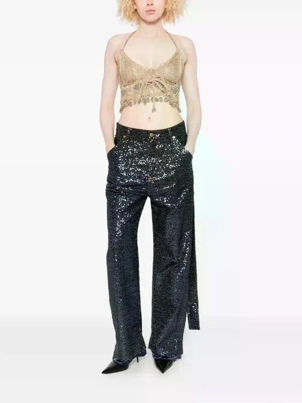 DARKPARK Sequin-embellished Straight Leg Jeans