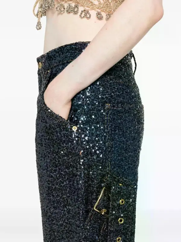 DARKPARK Sequin-embellished Straight Leg Jeans