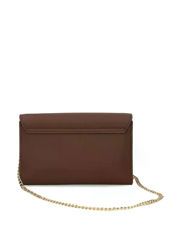 Moschino Logo-plaque Chain Crossbody Bag - Brown
