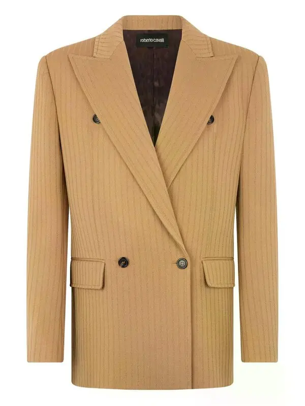 Roberto Cavalli Double-breasted Striped Blazer