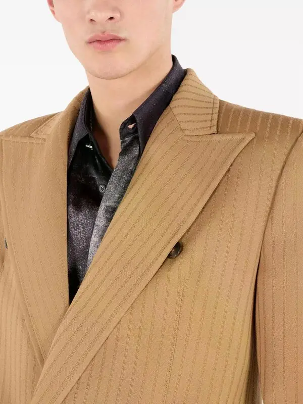 Roberto Cavalli Double-breasted Striped Blazer