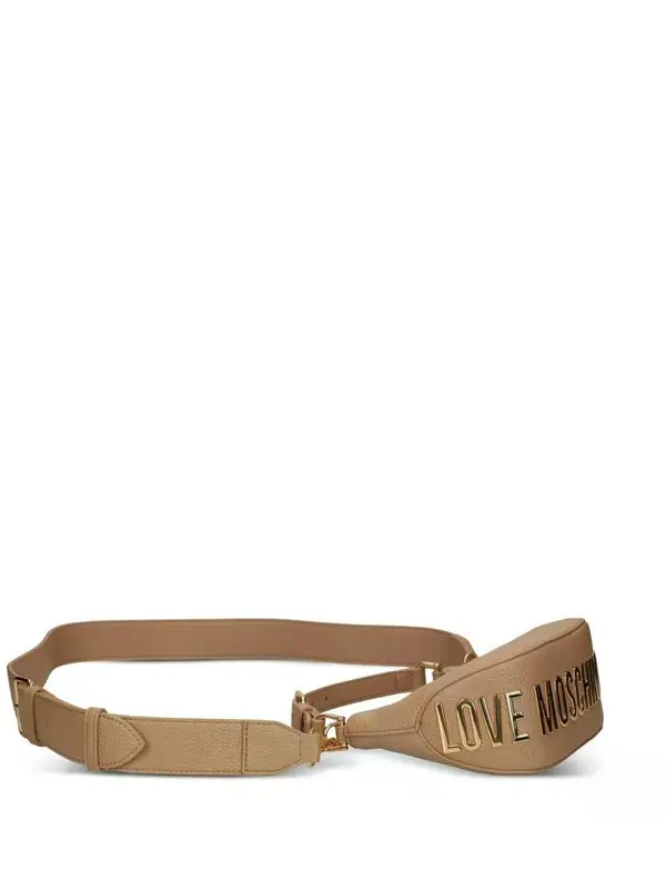 Moschino Logo-detail Shoulder Bag - Brown