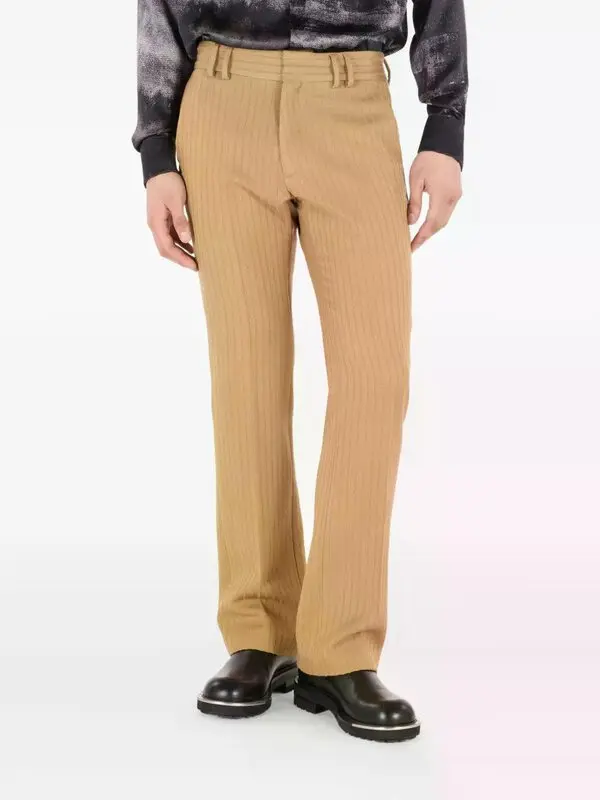 Roberto Cavalli Striped Virgin Wool Trousers