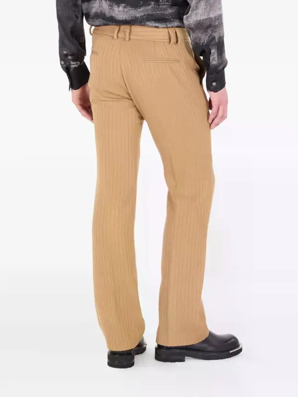 Roberto Cavalli Striped Virgin Wool Trousers