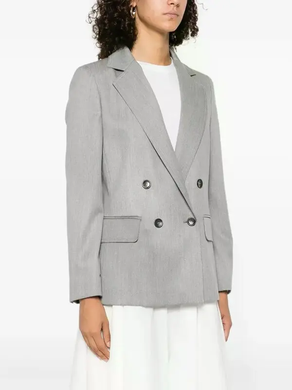 Max Mara Double-breasted Blazer - Grey