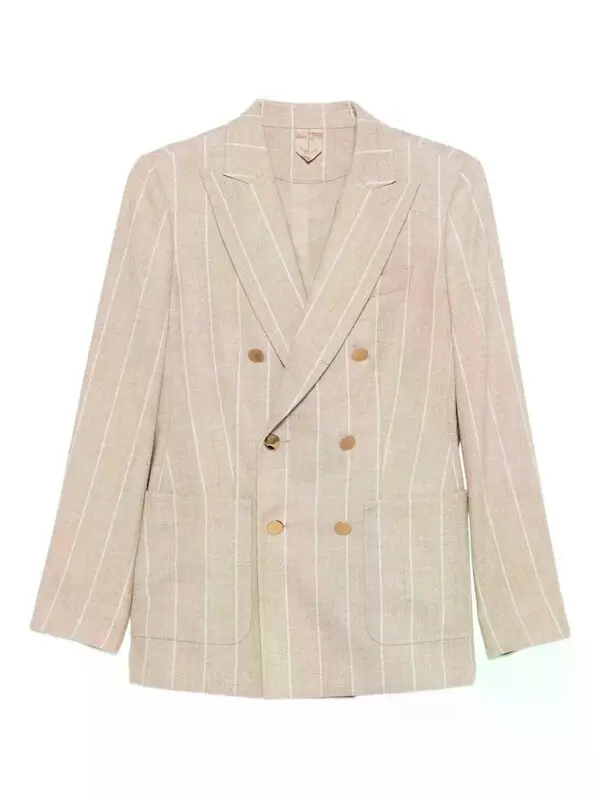 Max Mara Striped Double-breasted Blazer