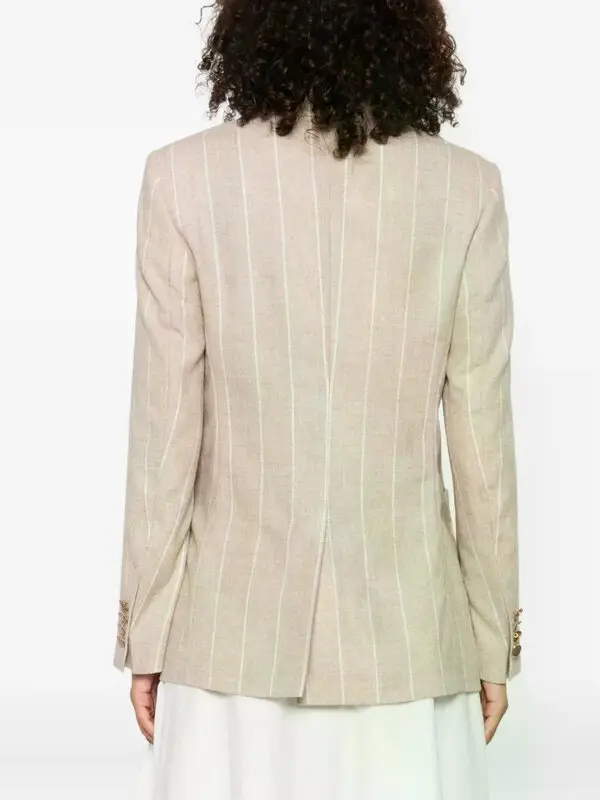 Max Mara Striped Double-breasted Blazer
