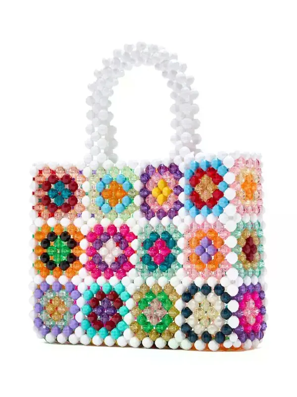 BAD AT MATH Beaded Tote Bag