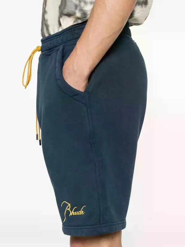 Rhude Drawstring Pocket Shorts - Blue