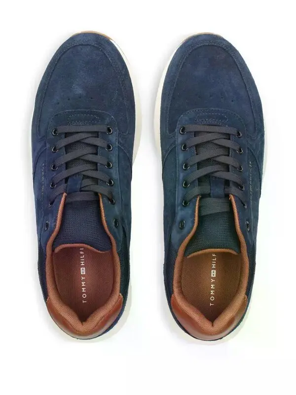 Tommy Hilfiger Suede-leather Sneakers - Blue