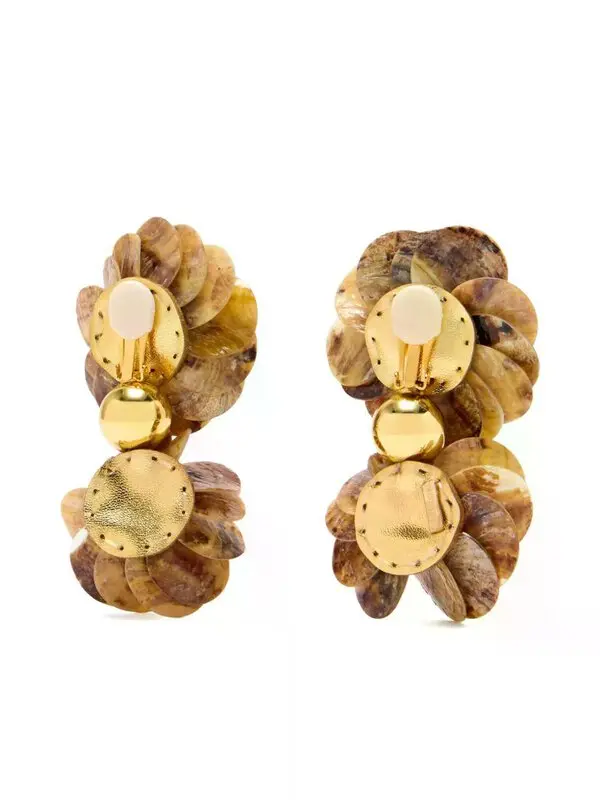VANINA Fleur De Shells Clip-on Earrings