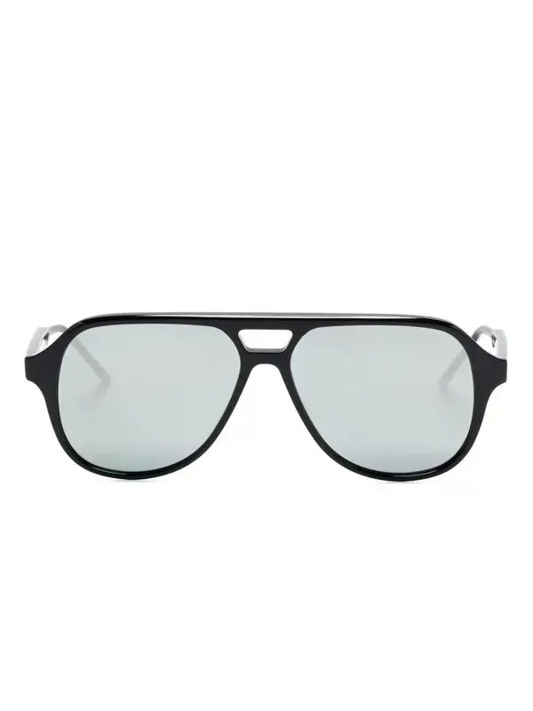 Thom Browne Pilot Frame Sunglasses - Black