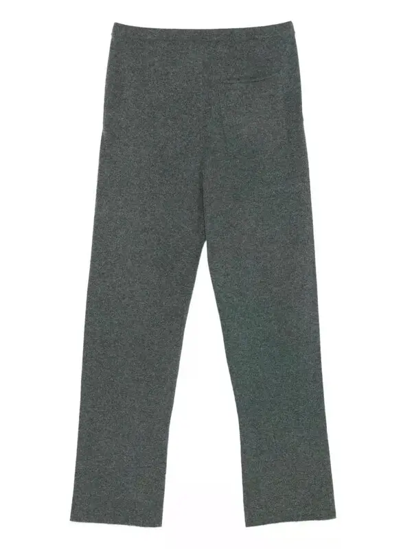 Extreme Cashmere Embroidered-logo Knitted Trousers