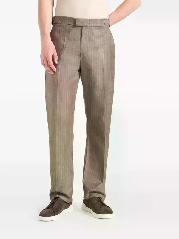 Manière De Voir Maniera De Voir Joseph Pinstripe Tailored Trousers - Neutrals