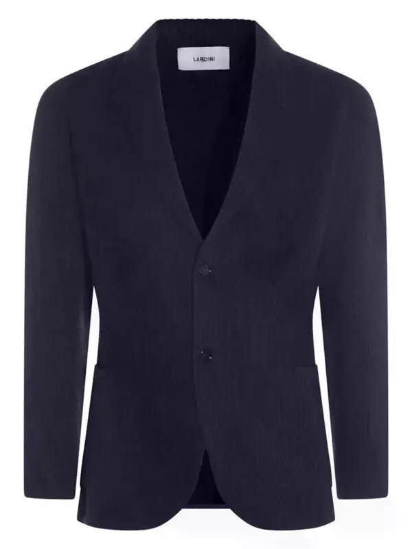 LARDINI Textured Cashmere Blazer - Black