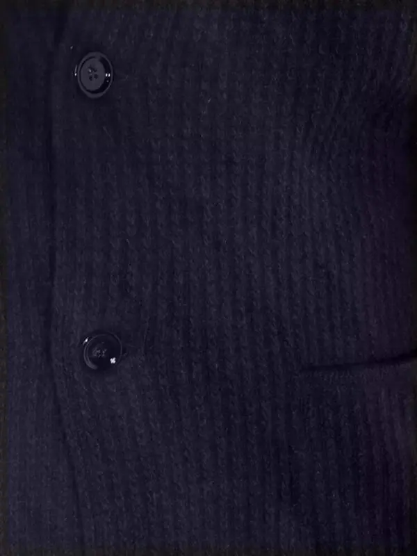 LARDINI Textured Cashmere Blazer - Black