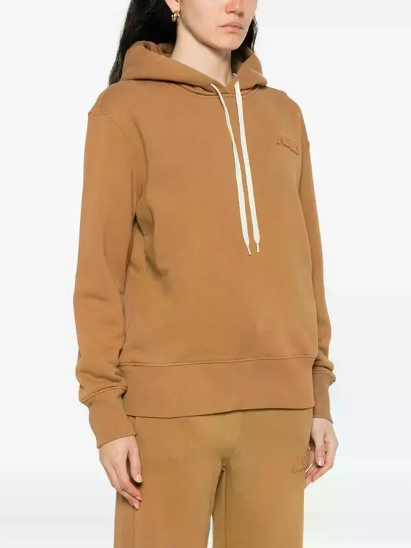 AUTRY Logo-embroidered Hoodie - Brown