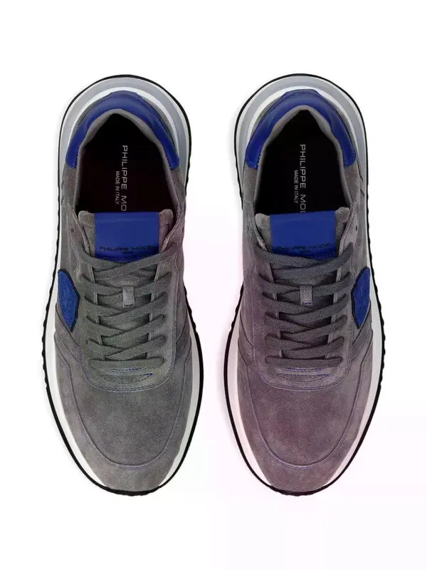 Philippe Model Suede Panelled Sneakers - Grey