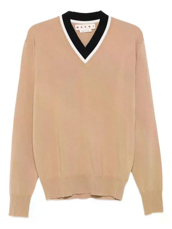 Marni V-neck Wool Sweater