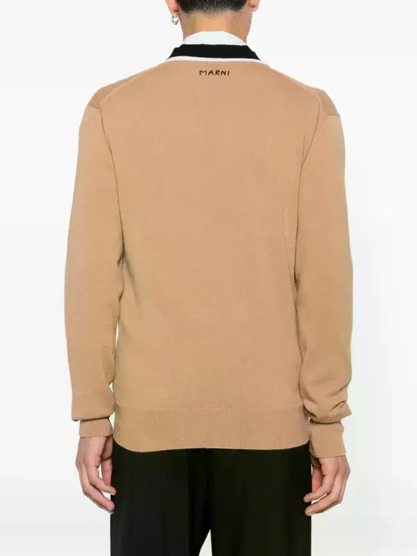 Marni V-neck Wool Sweater