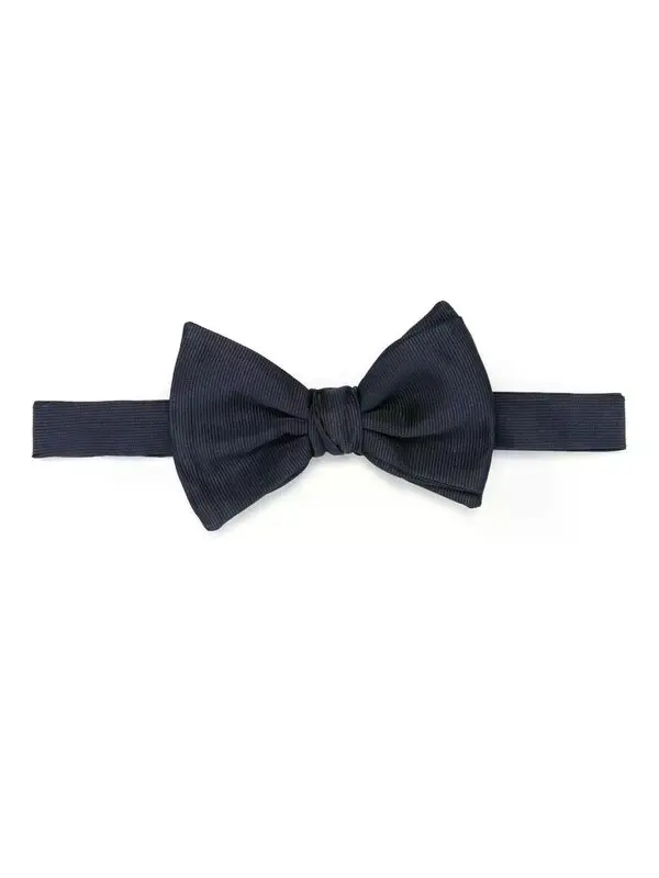 Giorgio Armani Silk Bow Tie - Blue