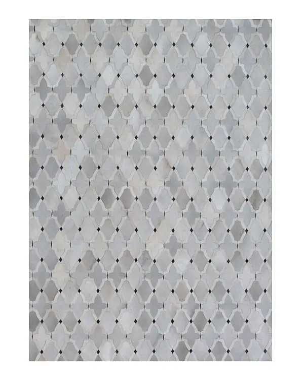 EXQUISITE RUGS Natural Er2176 Area Rug, 5' X 8 - Silver