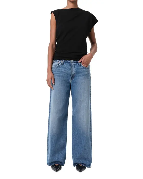 AGOLDE Keira Low Rise Baggy Jeans - Downtown