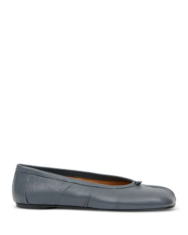 MAISON MARGIELA Tabi Leather Ballerina Flats - Grey