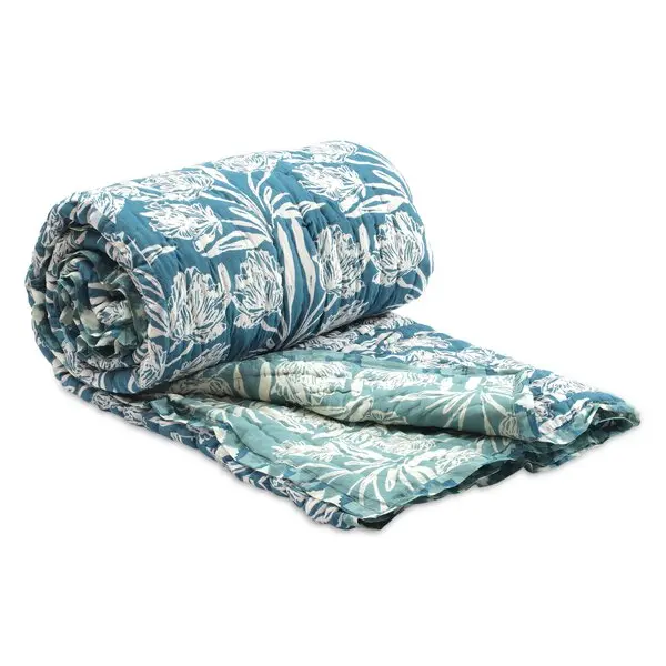 VVYOM Deep Sea Handcrafted Cotton Quilt, Queen