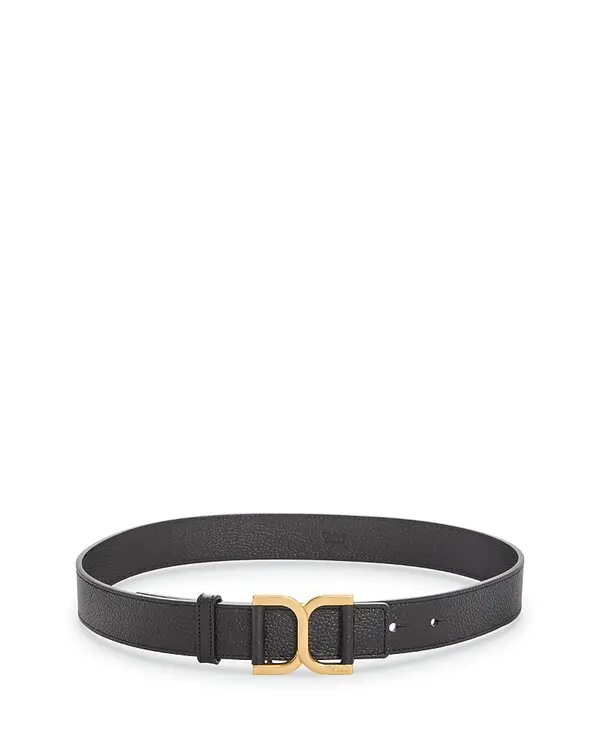 Chloé Marcie Leather Belt - Black