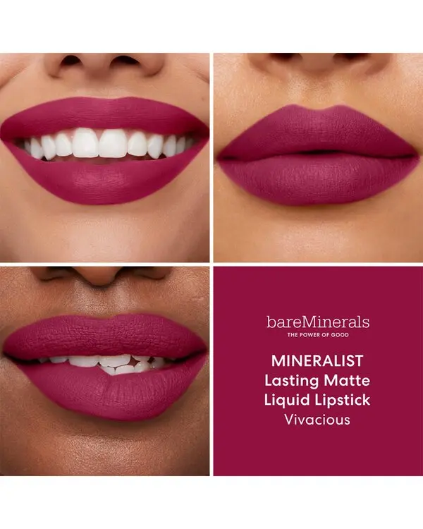 BareMinerals® Mineralist Lasting Matte Liquid Lipstick - Vivacious