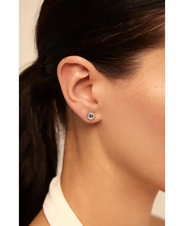 UNODE50 Sterling Plated Crystal Drop Earrings