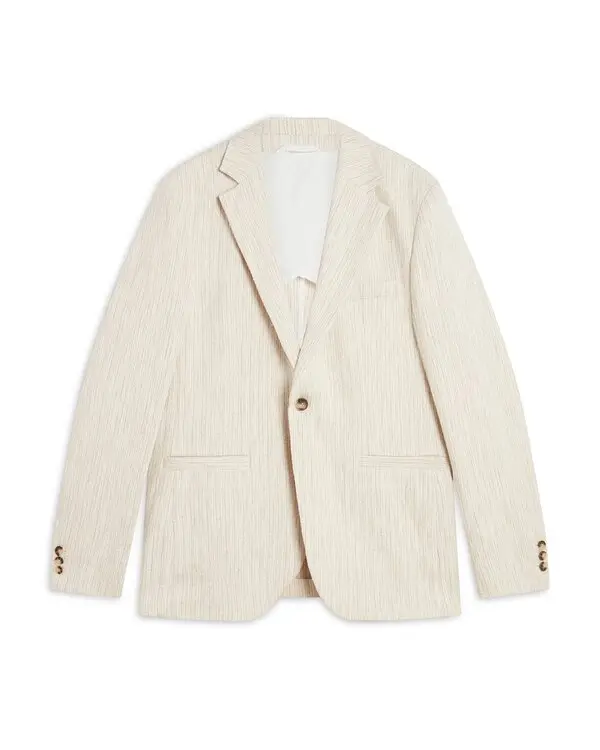 Ted Baker London Rusticj Regular Fit Textured Boucle Cotton Blend Blazer