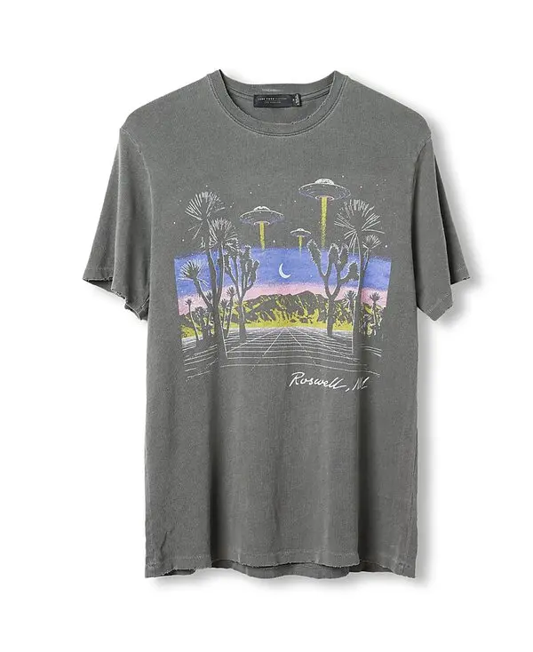 Junk Food Clothing Roswell Vintage Tee - Black